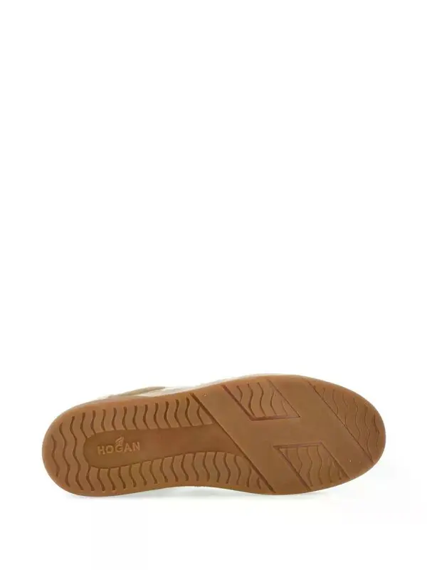 Hogan Lace-up Suede Sneakers - Neutrals