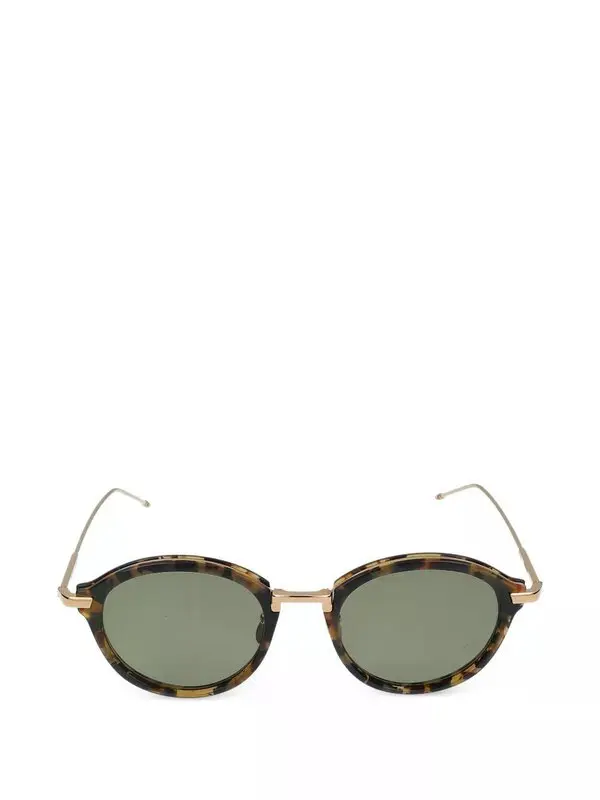 Thom Browne Tortoiseshell Round-frame Sunglasses