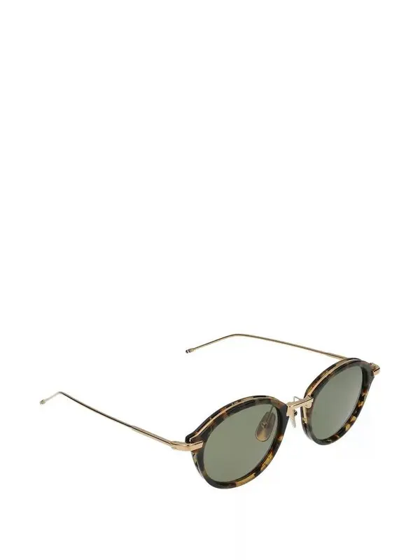 Thom Browne Tortoiseshell Round-frame Sunglasses