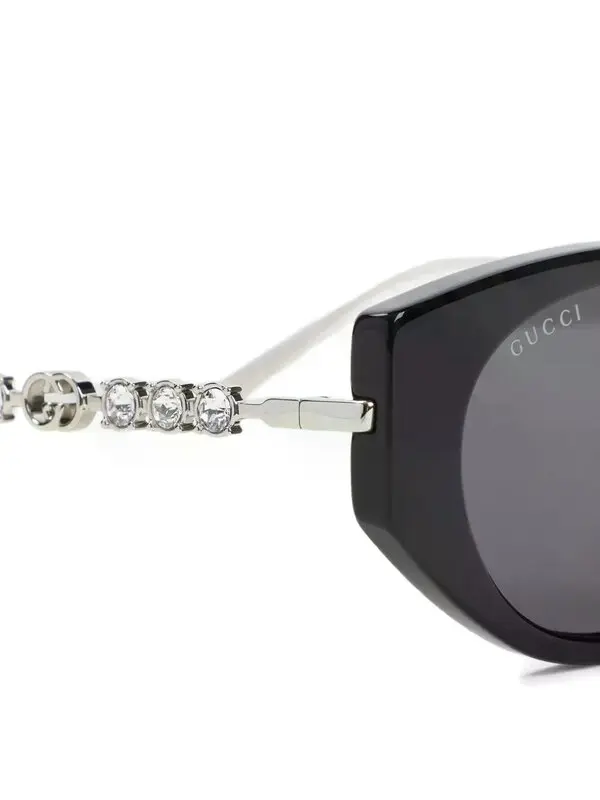 Gucci Crystal-embellished Cat-eye Sunglasses