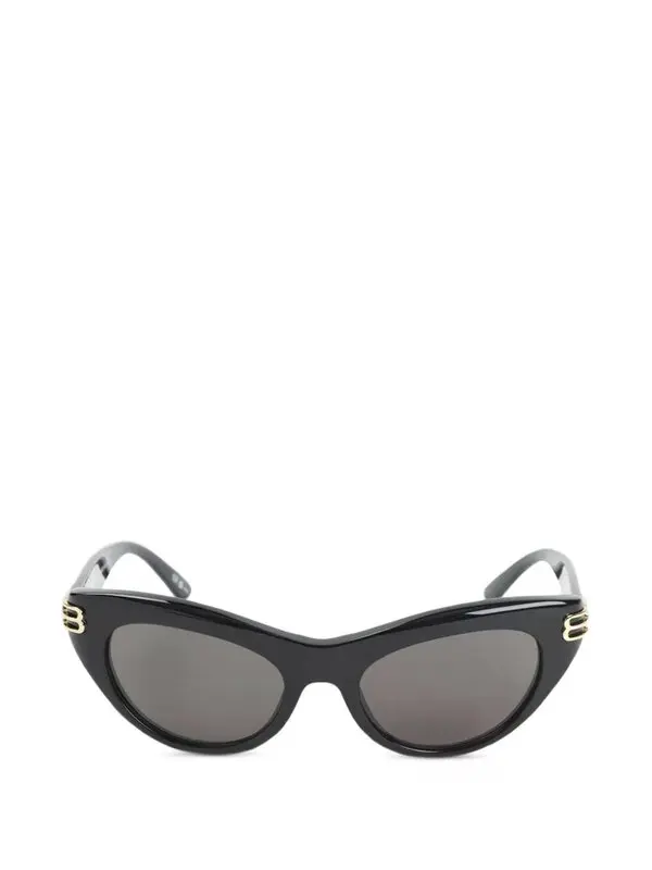 Balenciaga Bb Logo Cat-eye Sunglasses - Black