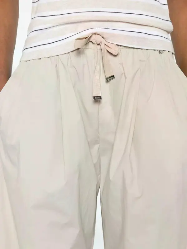 Herno Drawstring Elasticated-waist Trousers - Neutrals