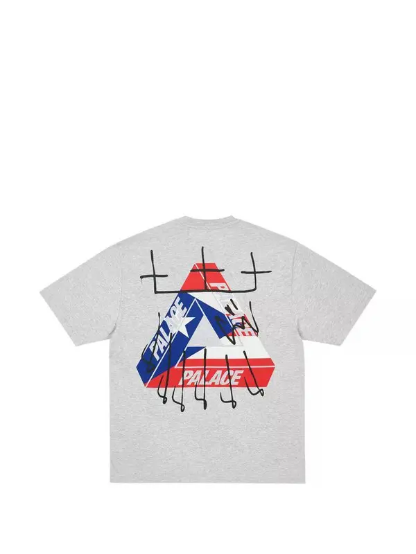 PALACE Graphic-print T-shirt - Grey