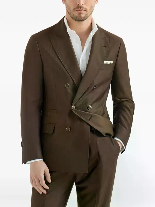 Brunello Cucinelli Virgin-wool And Cashmere One-and-a-half Breasted Deconstructed Blazer