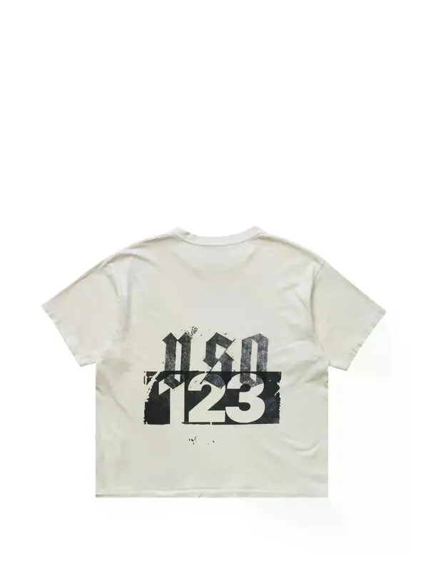 RRR123 Graphic-print T-shirt - Neutrals