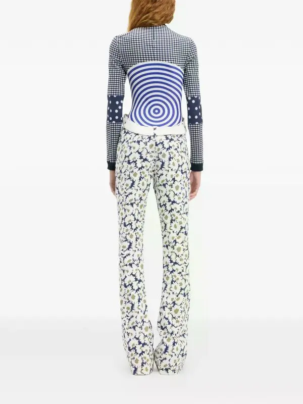 JEAN PAUL GAULTIER Long-sleeve Gingham Top