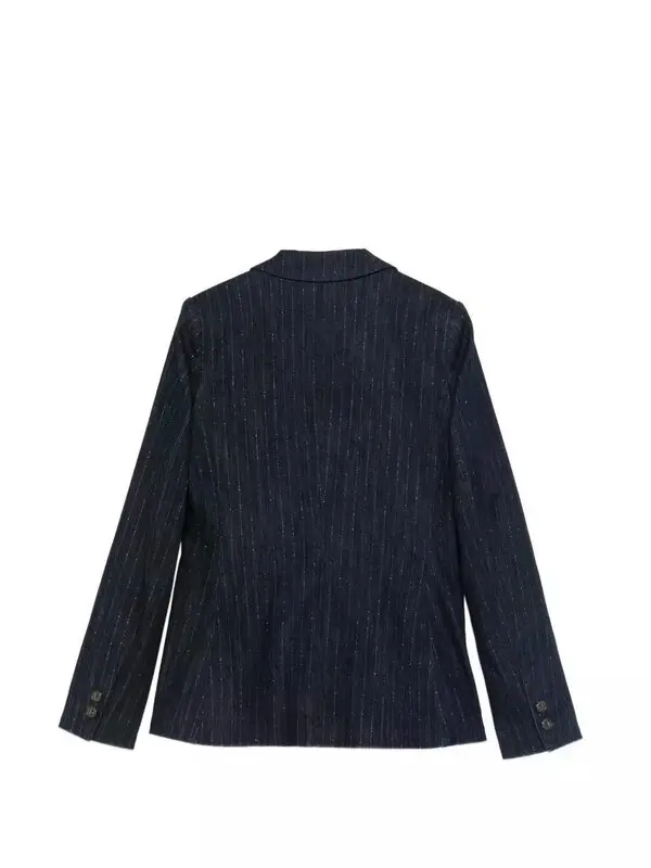 LUISA CERANO Pinstripe Single-breasted Blazer