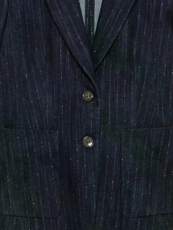LUISA CERANO Pinstripe Single-breasted Blazer