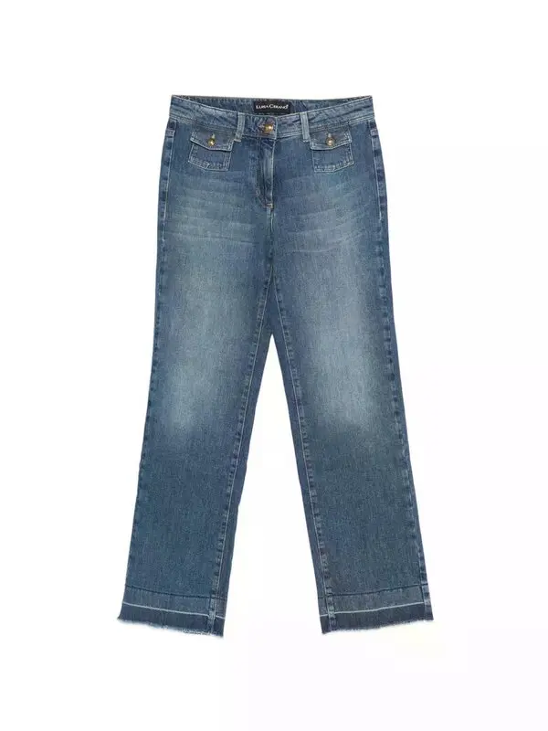 LUISA CERANO Patch-pocket Flared Jeans