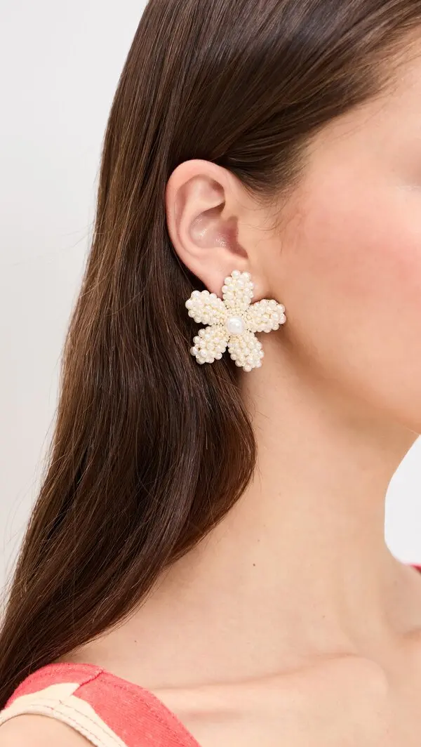 Deepa Gurnani Venetia Floral Earrings