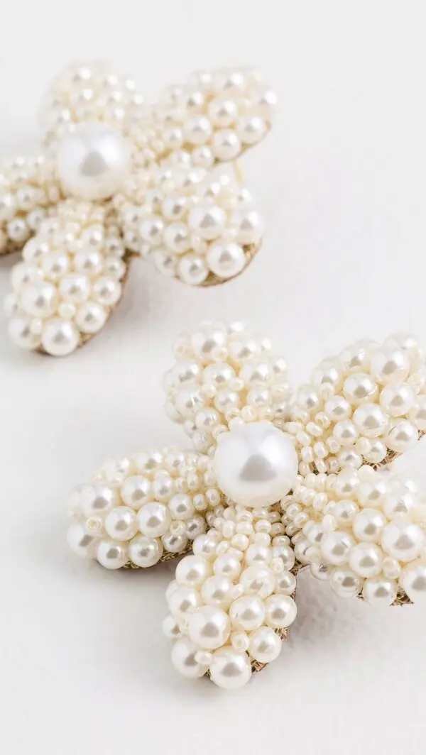 Deepa Gurnani Venetia Floral Earrings