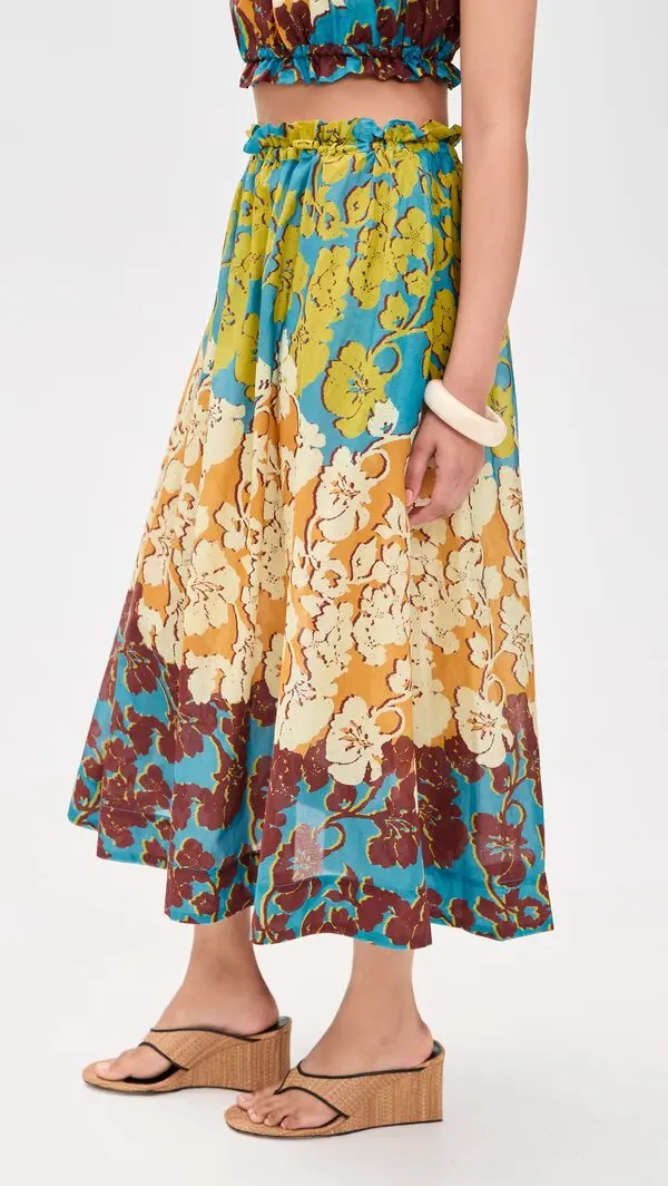 ALEMAIS Splice Midi Skirt - Multi
