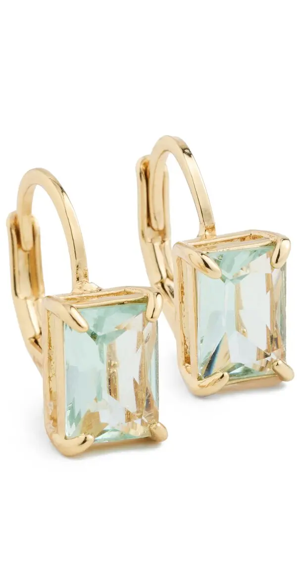 Clare V. Bijoux Lever Back Earrings - Mint