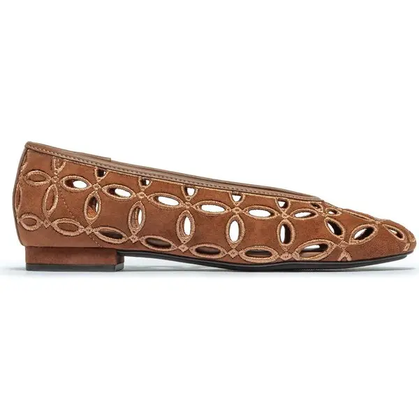 Bernardo Brie Ballet Flat - Almond