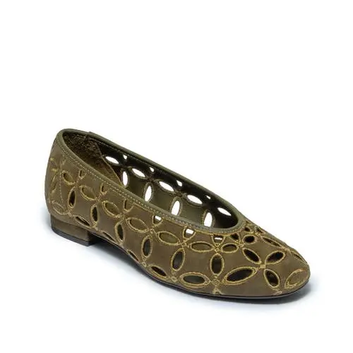 Bernardo Brie Ballet Flat - Dark Olive