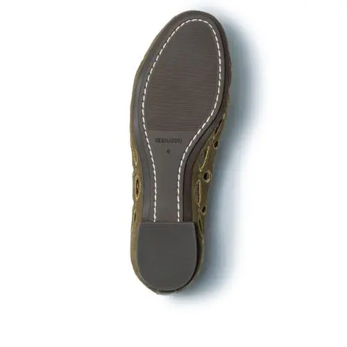 Bernardo Brie Ballet Flat - Dark Olive