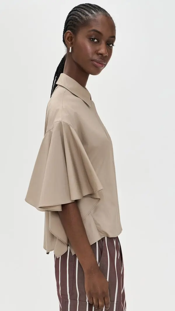MEIMEIJ Boxy Flared Short-sleeve Shirt