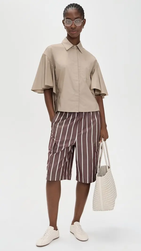 MEIMEIJ Boxy Flared Short-sleeve Shirt
