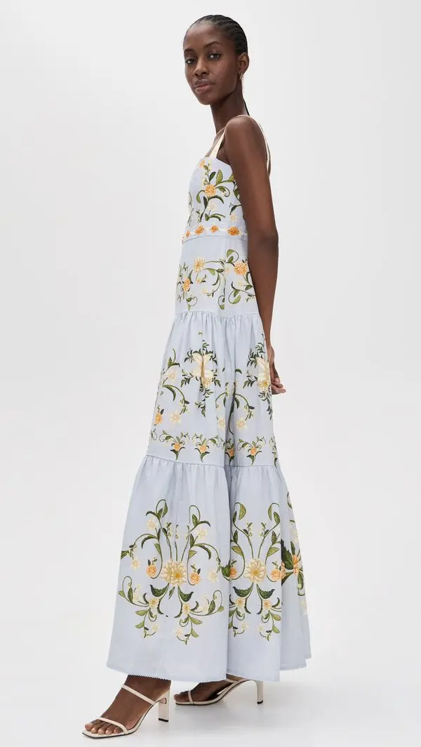 Agua Bendita Lima Valle Maxi Dress
