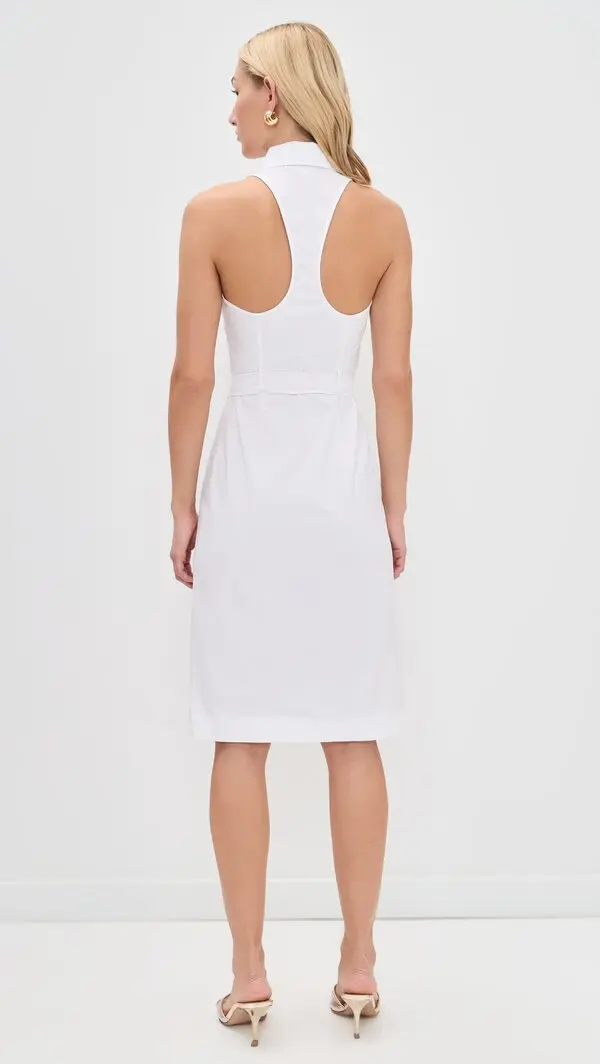 L'Agence Lisette Sleeveless Buttondown Dress
