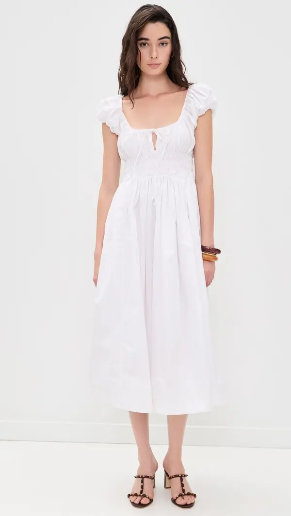 Warp + Weft Big Sky Poplin Midi Dress