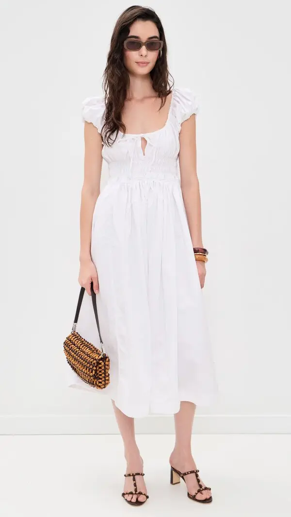 Warp + Weft Big Sky Poplin Midi Dress