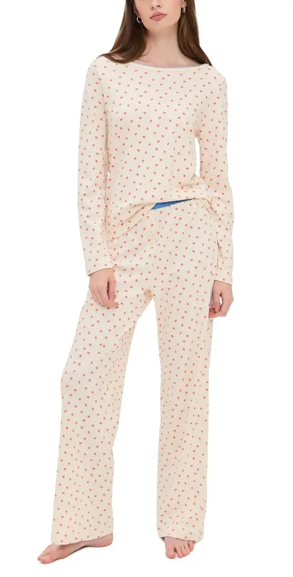 Morgan Lane Ellie Pajama Set - Sweet Poppies