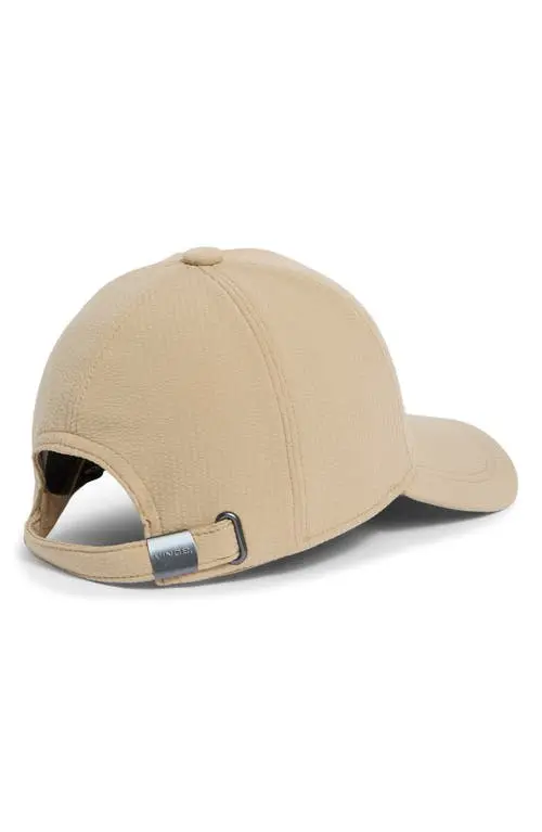 Vince Seersucker Baseball Cap - Pecan