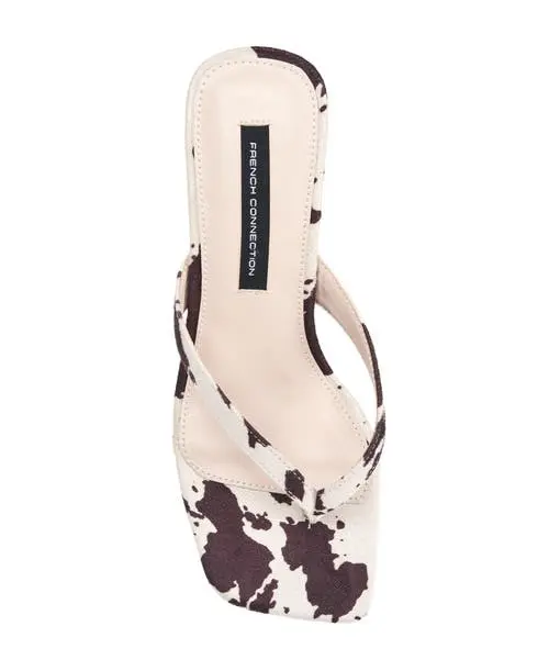 French Connection Trinity Thong Kitten Heel Mule