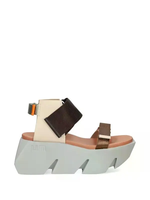 United Nude Panelled Touch-strap Sandals - Neutrals