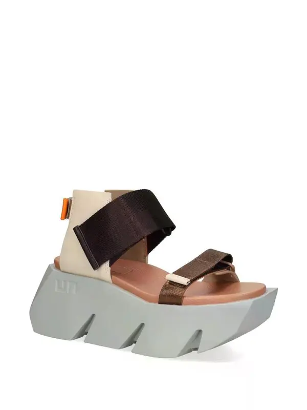 United Nude Panelled Touch-strap Sandals - Neutrals
