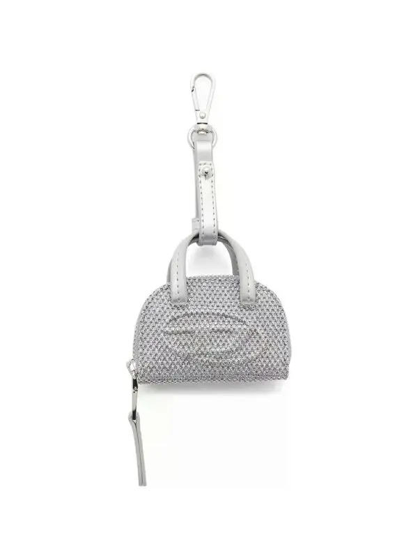 DIESEL® 1dr Dome Bag Charm - Silver