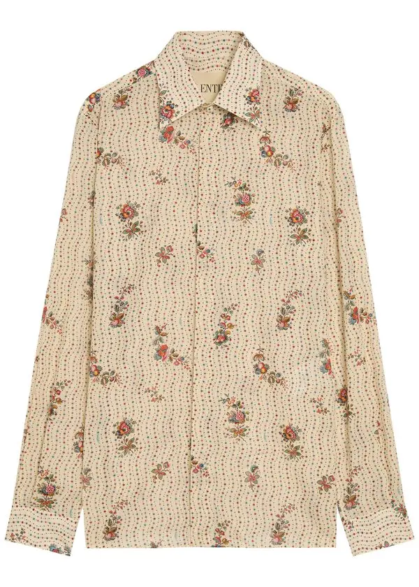 Valentino Garavani Floral-print Cotton Shirt