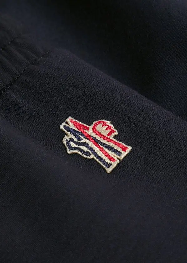 Moncler Logo-appliquéd Stretch-jersey Sweatpants - Navy