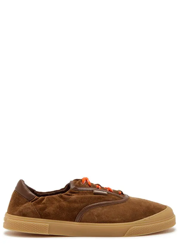 Moncler Vera Leisure Suede Lace-up Sneakers