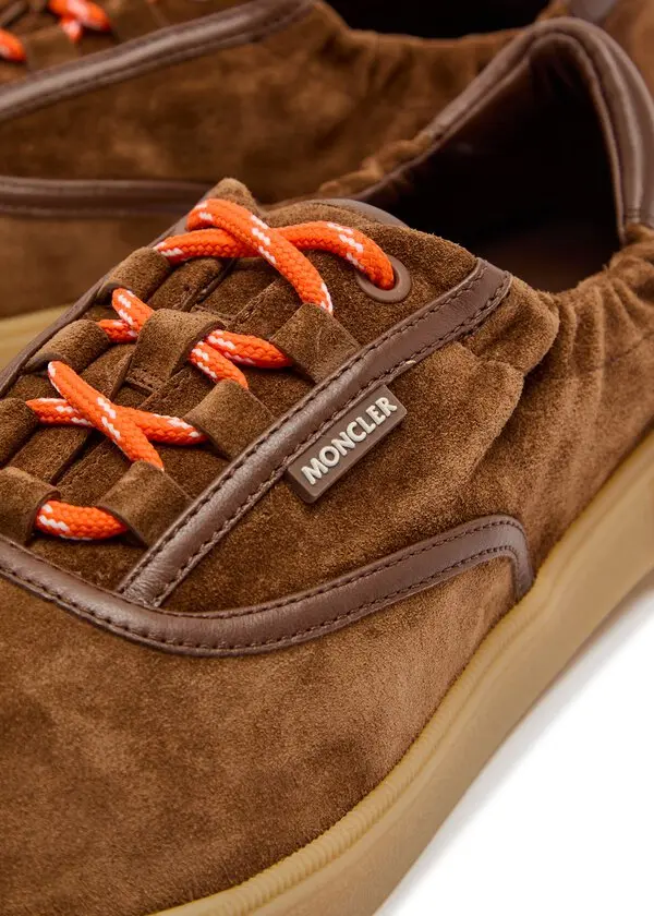 Moncler Vera Leisure Suede Lace-up Sneakers