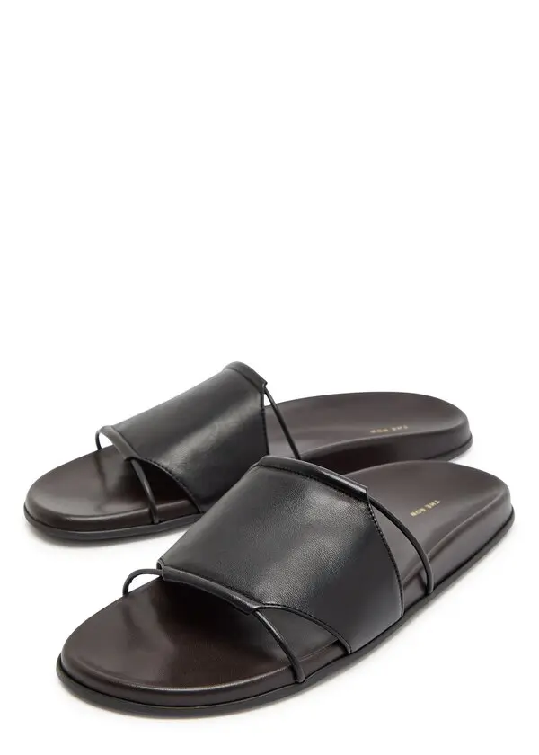 THE ROW Vivienne Leather Sliders