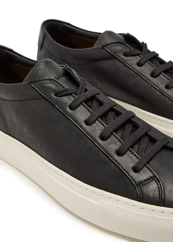COMMON PROJECTS Achilles Premium Leather Sneakers - Black