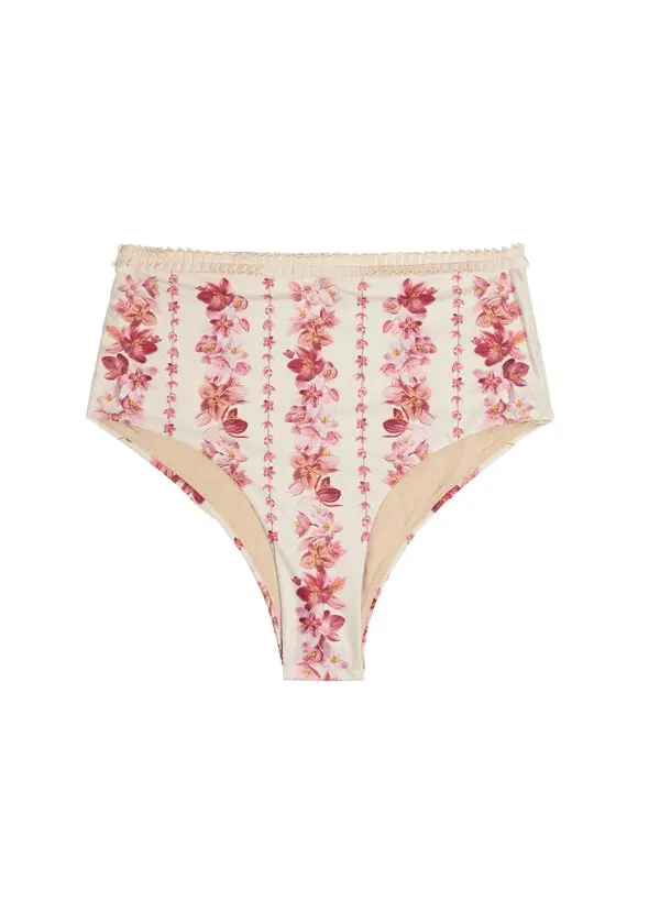 Agua Bendita Nopal Floral-print Bikini Briefs - Multicoloured