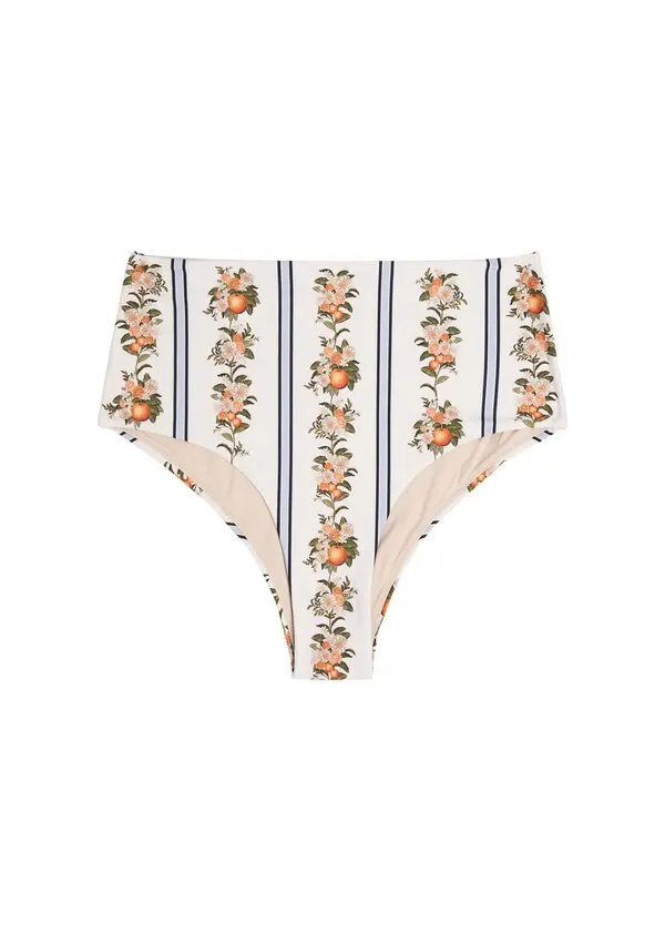 Agua Bendita Floral-print Bikini Briefs - Multicoloured