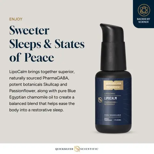 QUICKSILVER SCIENTIFIC Lipocalm Liposomal Pharmagaba Chamomile Passionflower And Skullcap Supplement