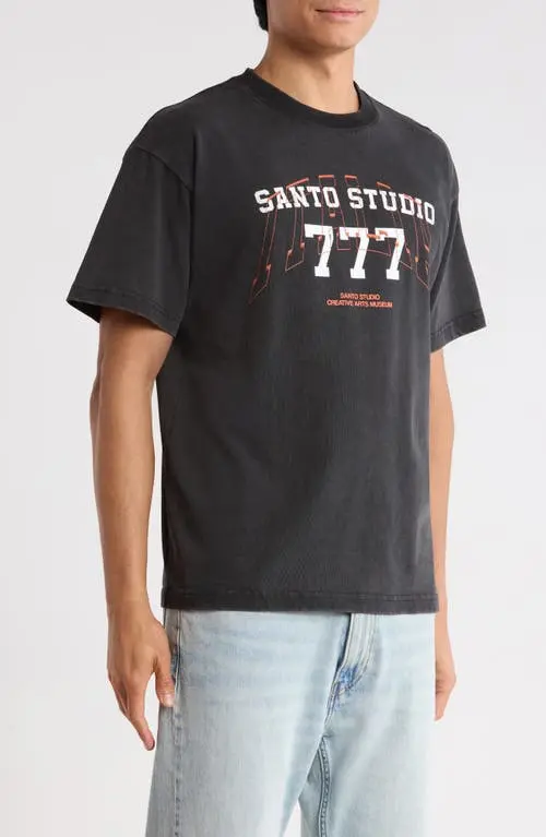 SANTO STUDIO 777 Drappo Cotton Graphic T-shirt