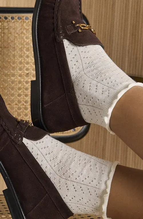 STEMS Pointelle Ankle Socks - Ivory