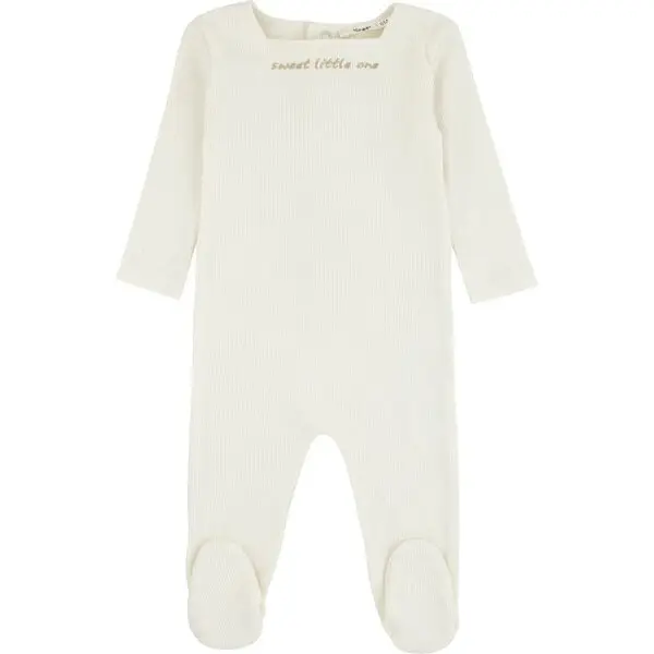 NOGGIWEAR Sweet Little One Footie And Bonnet - Ivory