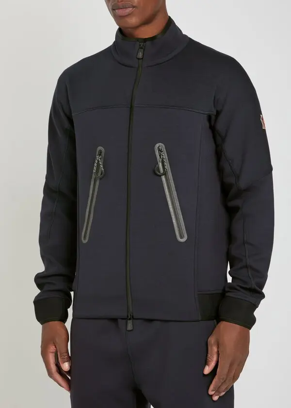 Moncler Logo-appliquéd Stretch-jersey Sweatshirt