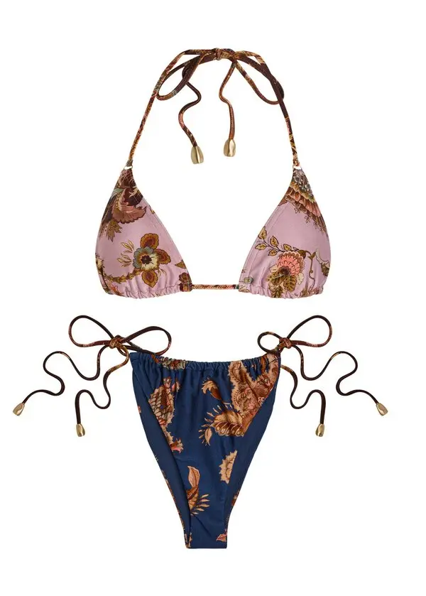 Zimmermann Aster Spliced Printed Bikini - Multicoloured