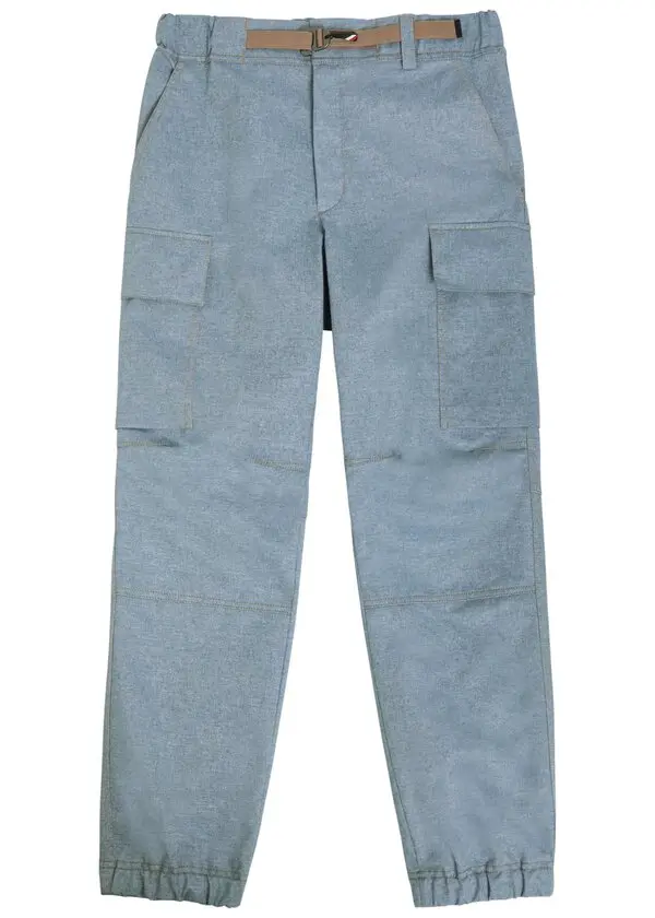 Moncler Belted Denim Cargo Trousers