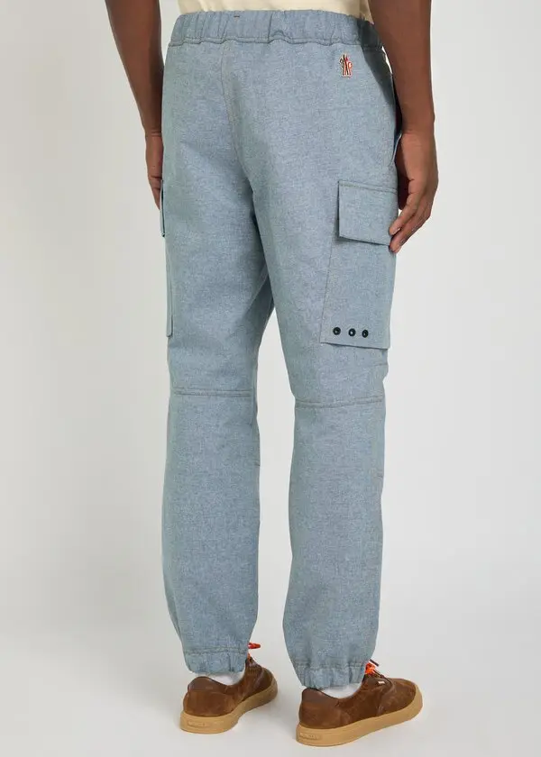 Moncler Belted Denim Cargo Trousers