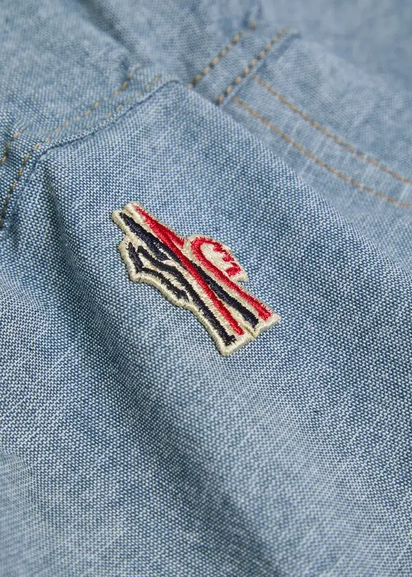 Moncler Belted Denim Cargo Trousers