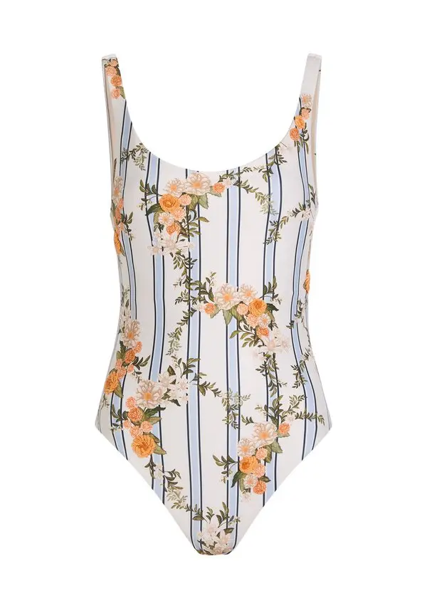 Agua Bendita Gema Floral-print Swimsuit - Multicoloured
